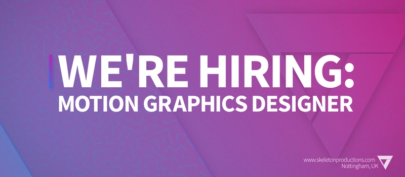 We're Hiring: Motion Graphics Designer | Venture Videos